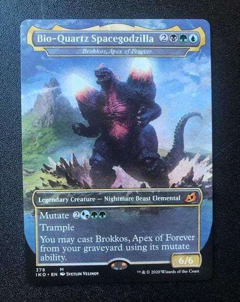 Bio-Quartz Spacegodzilla - MTG Proxy Godzilla - Proxy King
