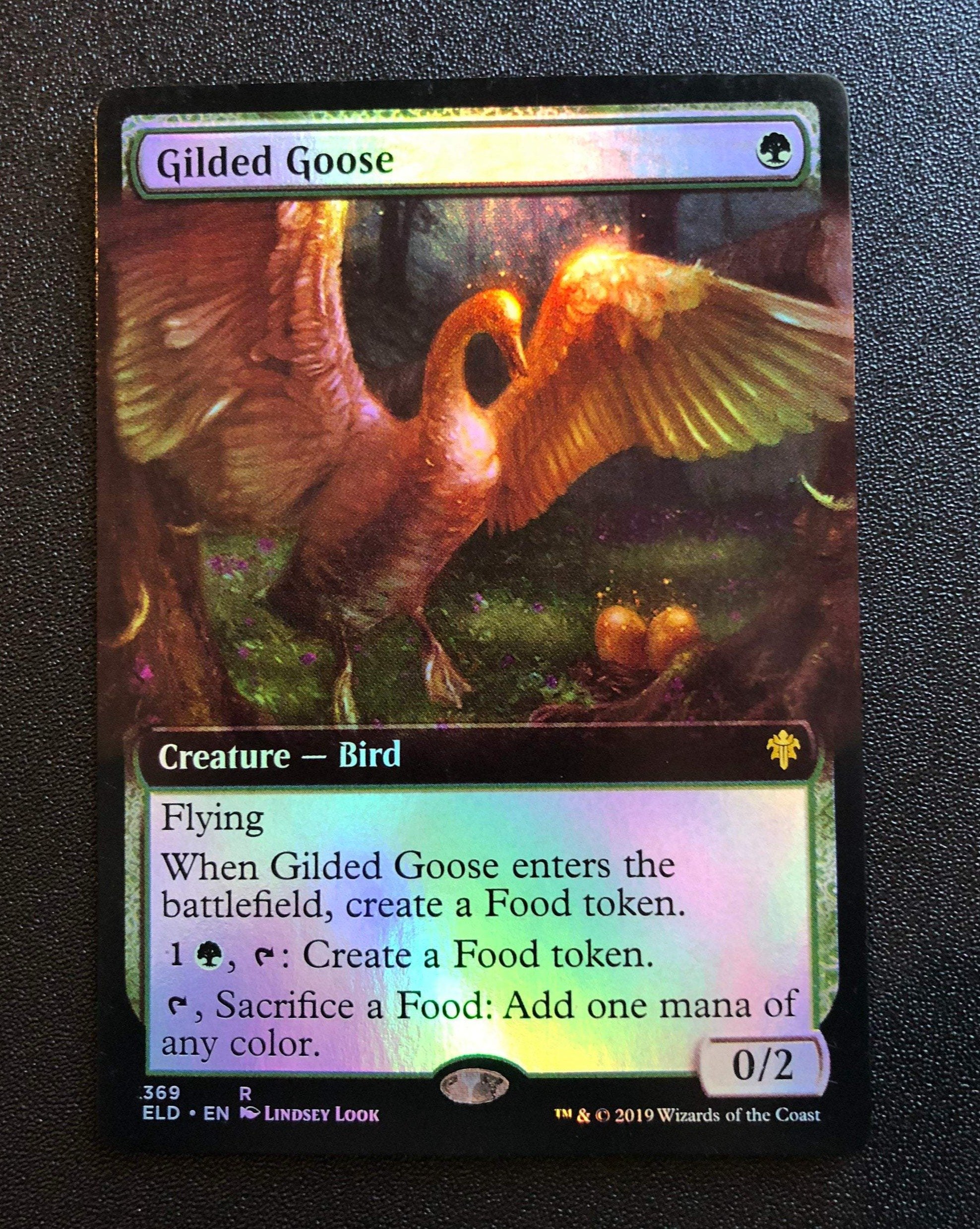 Gilded Goose (FOIL Showcase) - MTG Proxy Throne of Eldraine - Proxy King