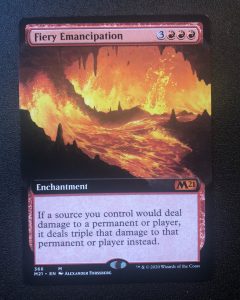 Fiery Emancipation (Showcase) - MtG M21 - Proxy King