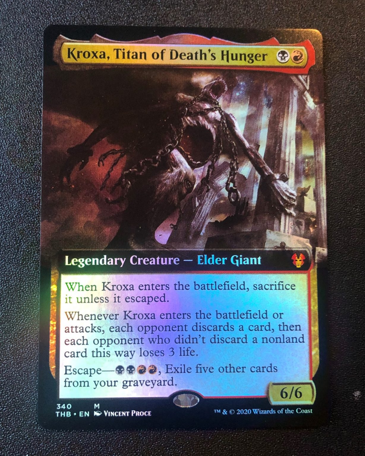 Kroxa, Titan of Death's Hunger (FOIL Showcase) - MTG Proxy Eldraine ...