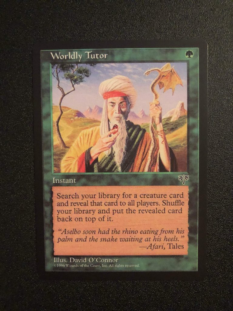 Worldly Tutor - MTG Proxy Mirage - Proxy King