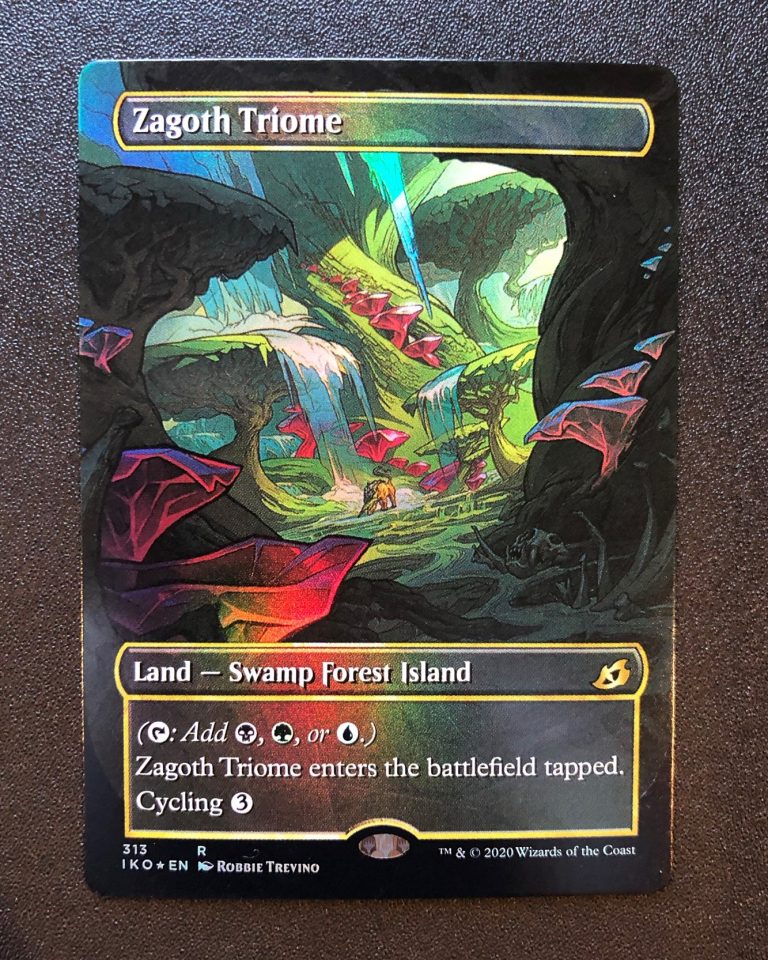Zagoth Triome (FOIL Showcase) - MtG Ikoria - Proxy King
