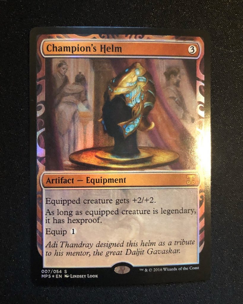 Champion's Helm (FOIL) - MtG Kaladesh Masterpiece - Proxy King