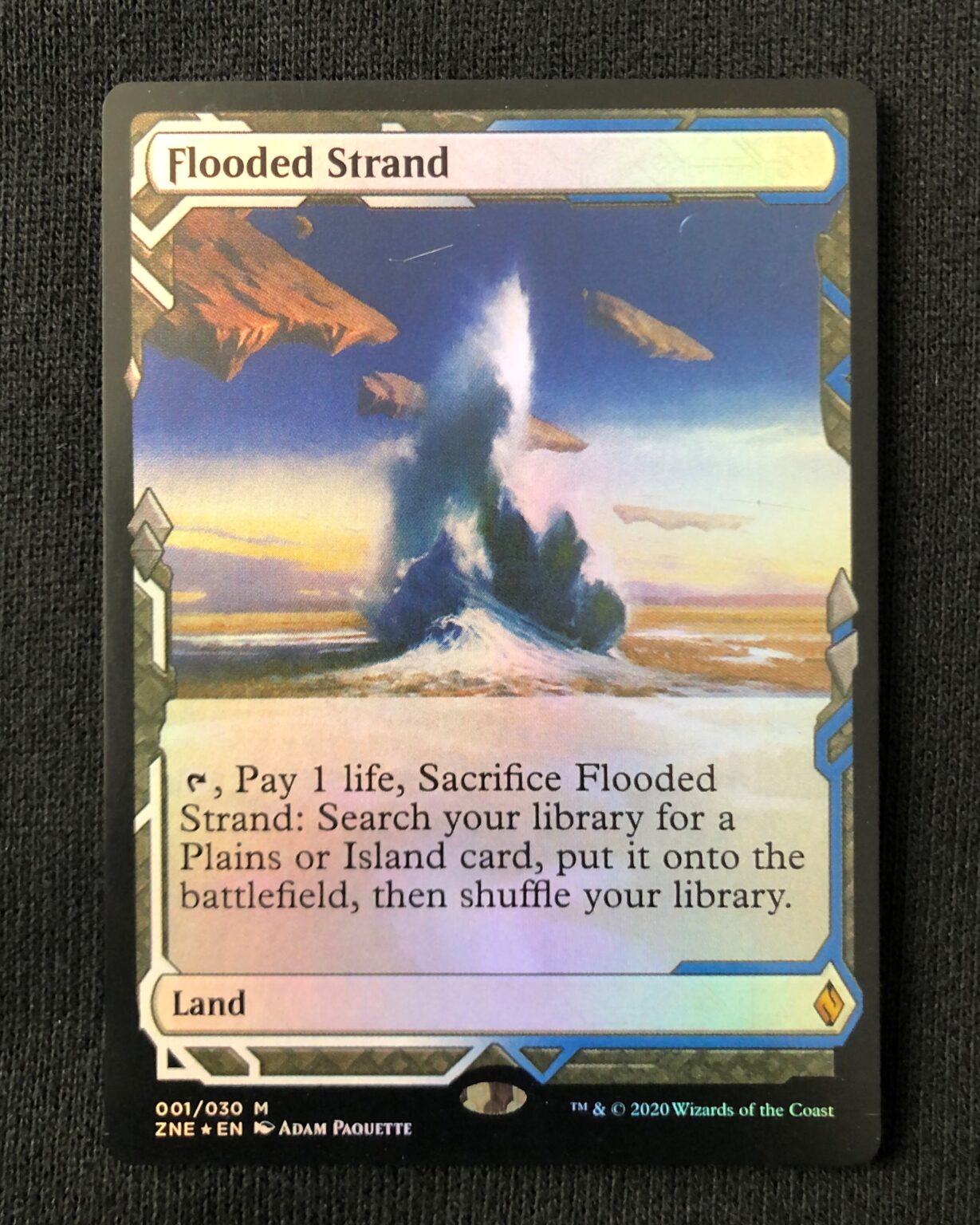 Flooded Strand (FOIL) - MtG Zendikar Rising Expedition - Proxy King