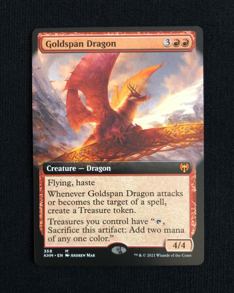 Goldspan Dragon (Extended) - MtG Proxy Kaldheim - Proxy King
