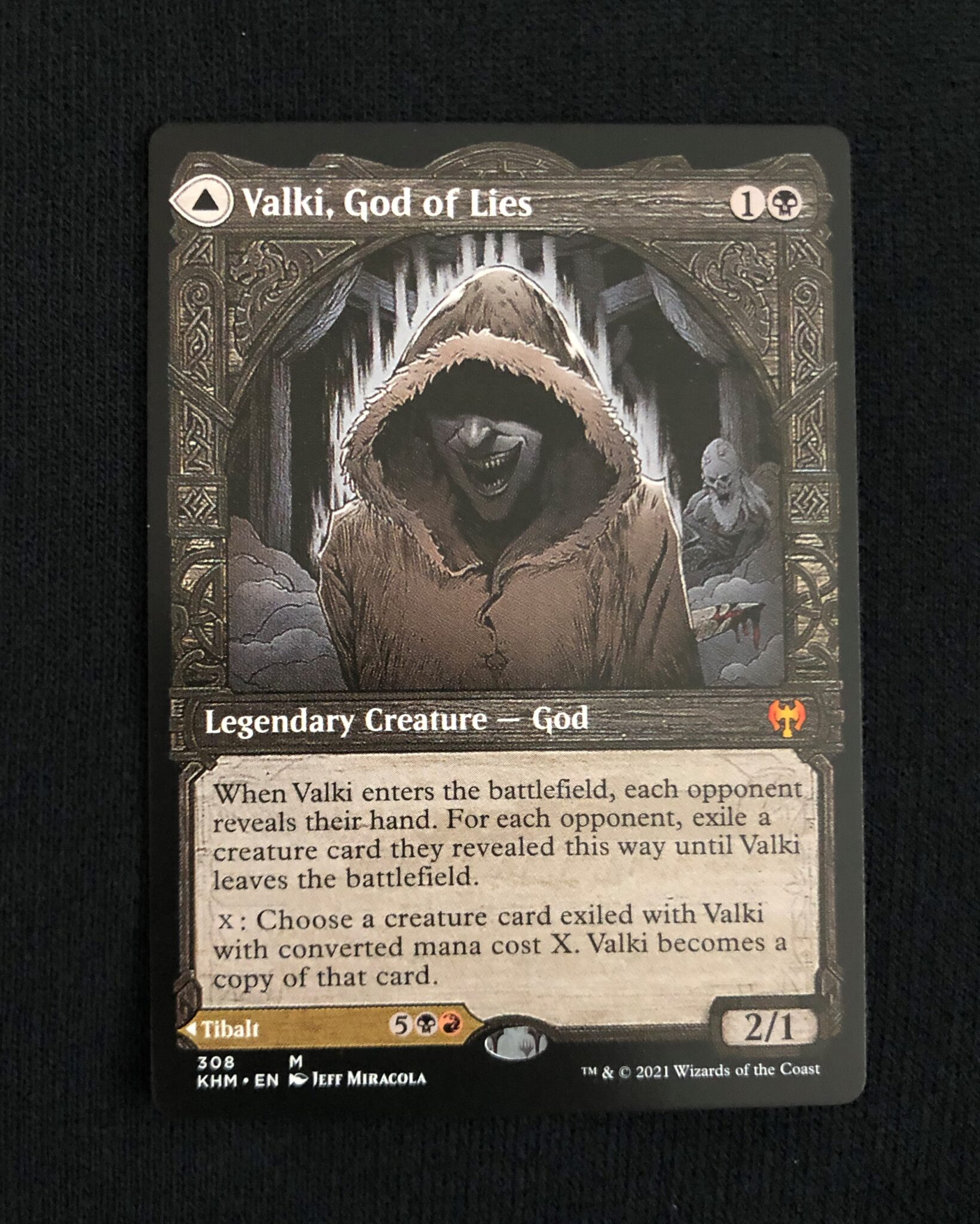 Valki, God of Lies / Tibalt (Showcase) - MtG Kaldheim - Proxy King