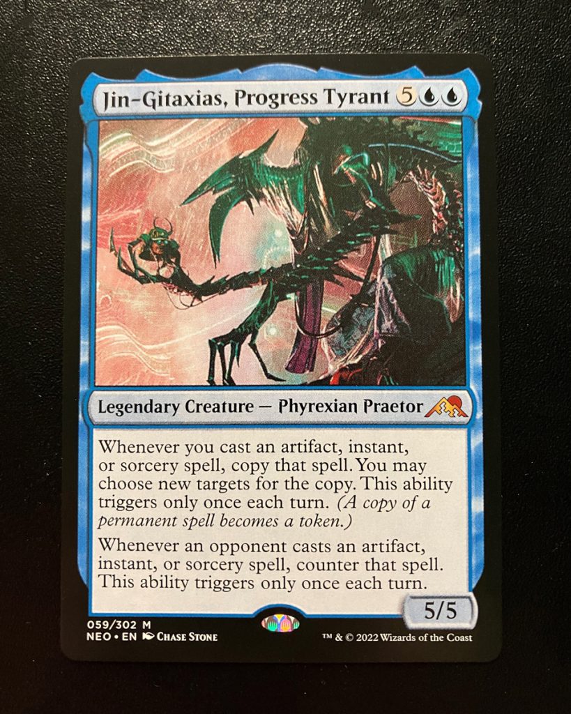 Jin-Gitaxias, Progress Tyrant - MtG Neon Dynasty - Proxy King