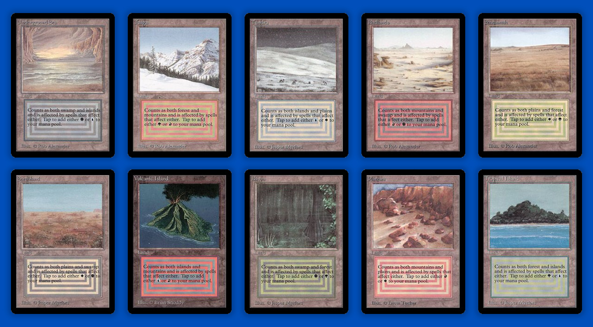 The Original Dual Lands of Magic the Gathering | History & Analysis ...