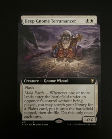 Deep Gnome Terramancer (Extended Art) - MtG Proxy Commander Legends CLB - Proxy King
