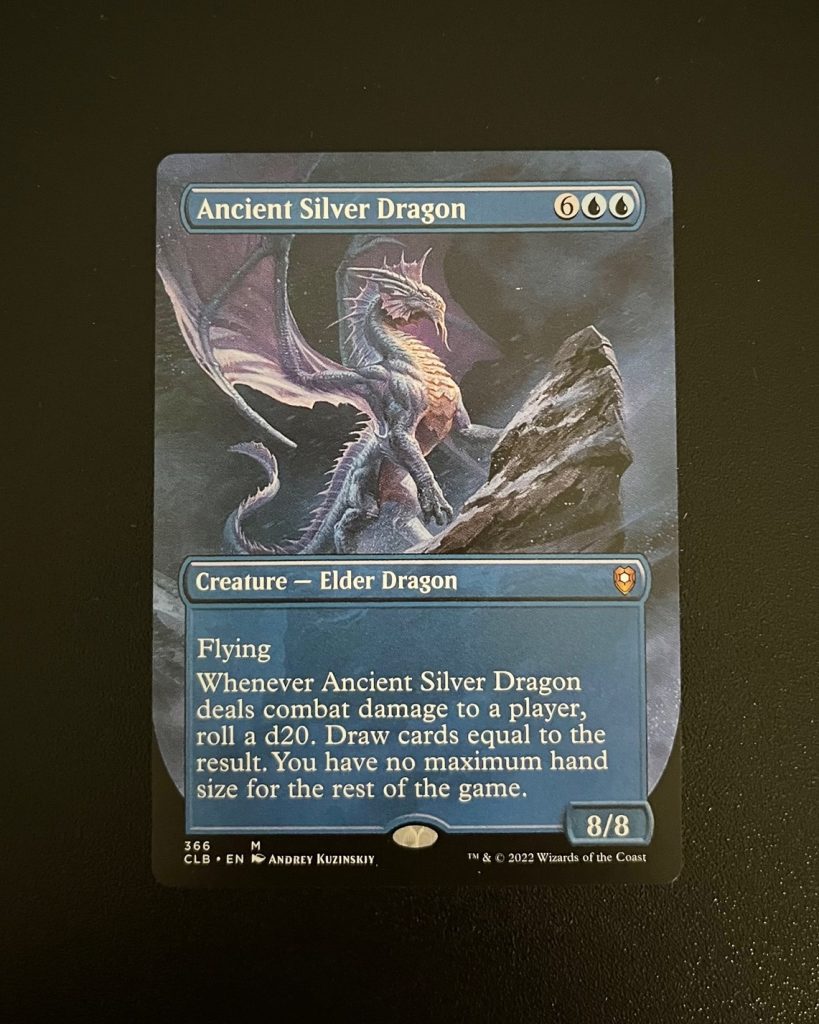 Ancient Silver Dragon (Borderless) - MtG Proxy Commander Legends CLB - Proxy King