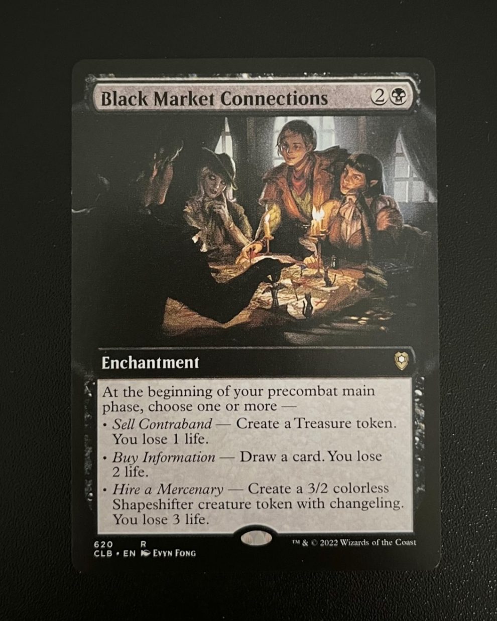 Black Market Connections (Extended Art) - MtG Proxy Commander Legends CLB - Proxy King