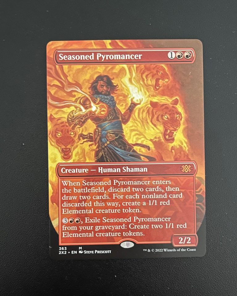 Seasoned Pyromancer (Borderless) - MtG Proxy Double Masters 2022 - Proxy King