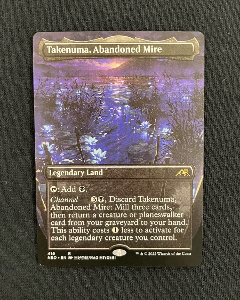 Takenuma, Abandoned Mire (Borderless) - MTG Proxy Kamigawa: Neon ...