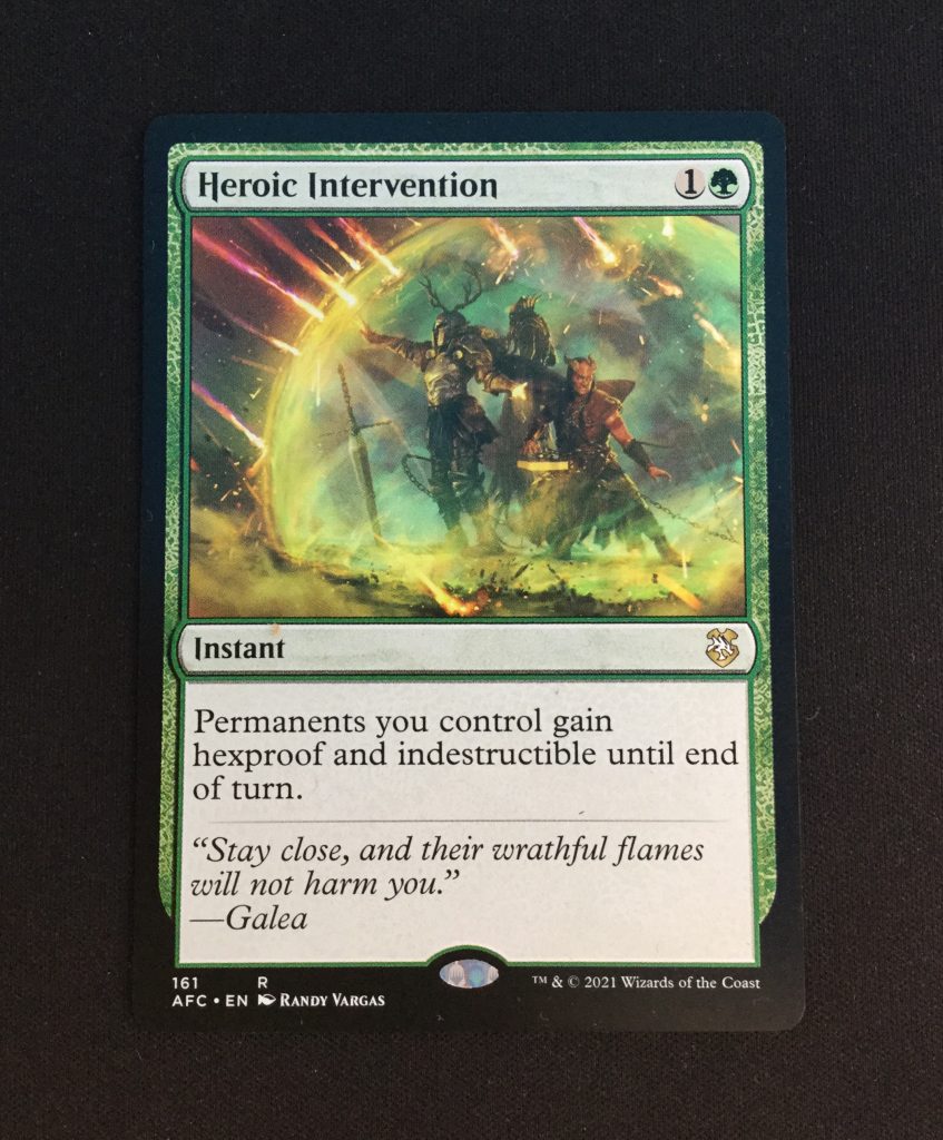 Heroic Intervention - MTG Proxy Commander: Adventures in the Forgotten ...