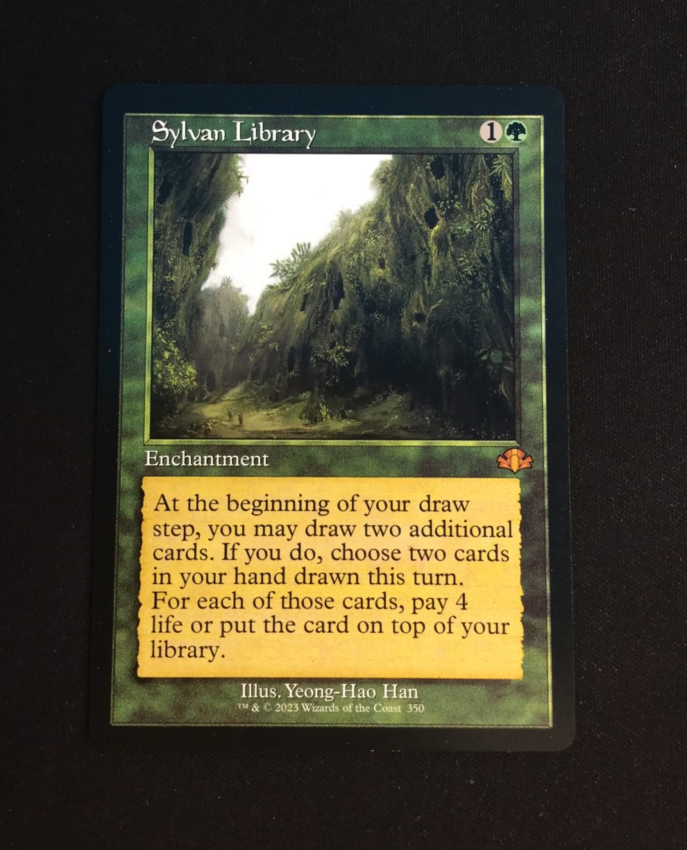Sylvan Library (Retro Frame) - MTG Proxy Dominaria Remastered - Proxy King