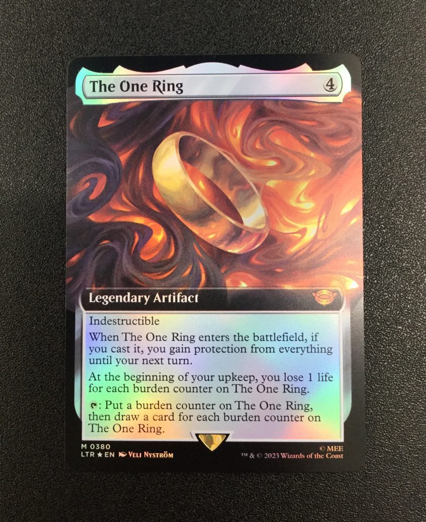 The One Ring (FOIL Extended Art) - MTG Proxy The Lord of the Rings ...