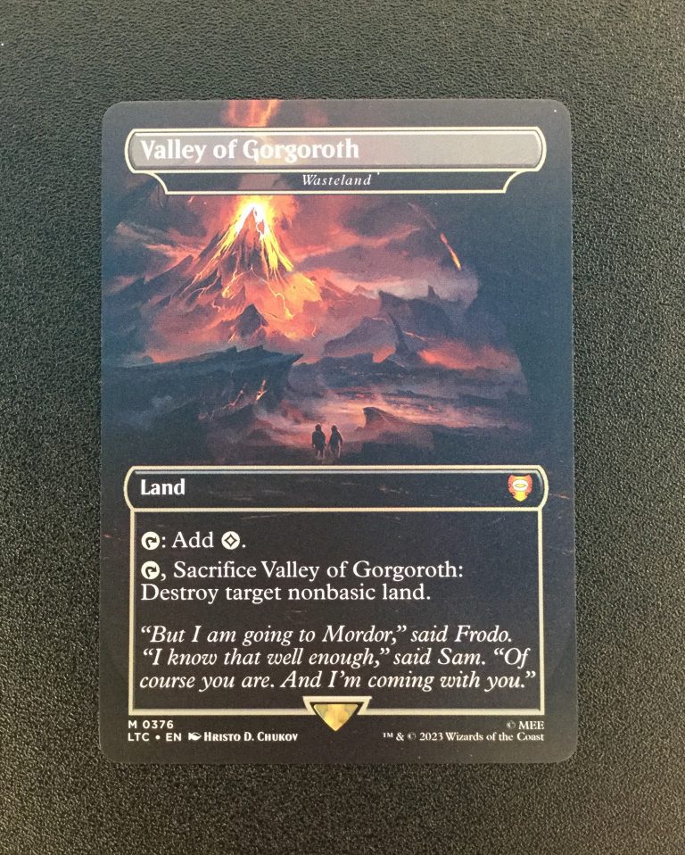 Valley of Gorgoroth (Wasteland) - MTG Proxy The Lord of the Rings ...