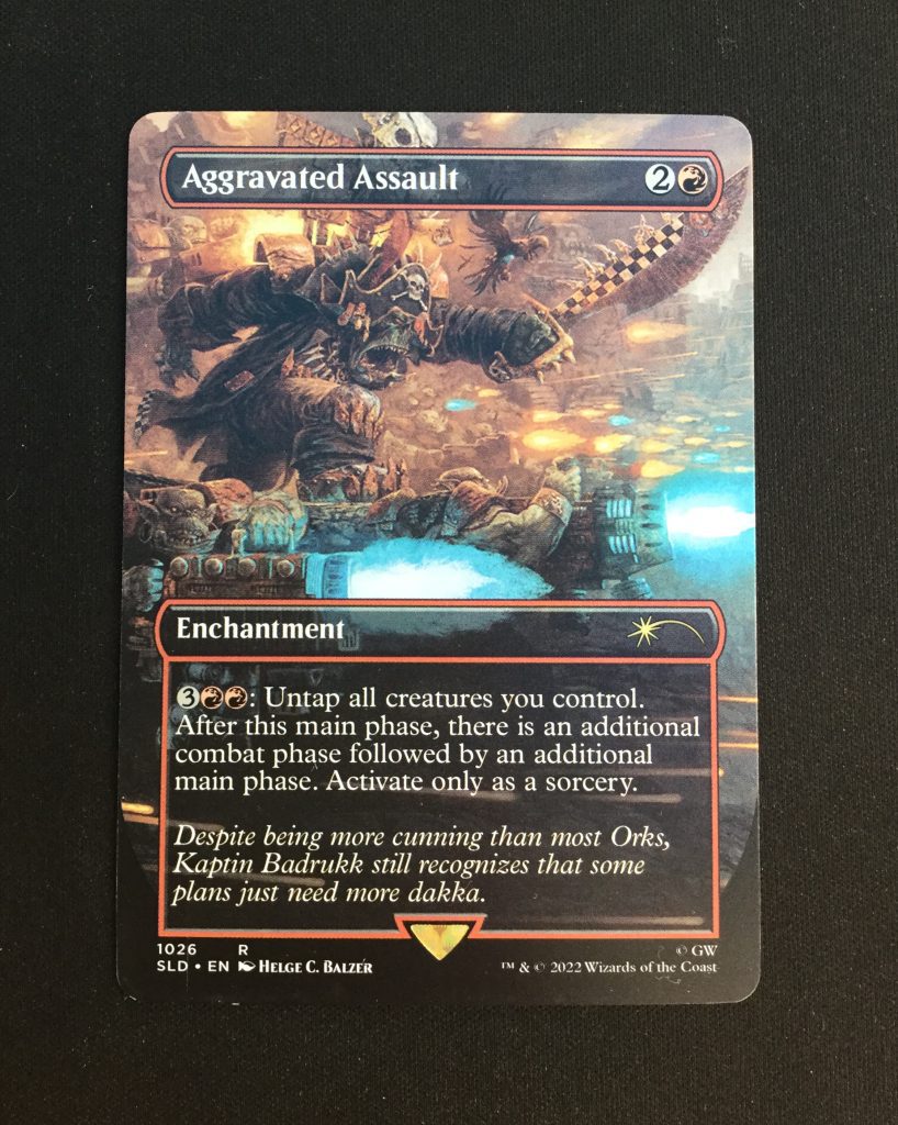 Aggravated Assault (Borderless) - MTG Proxy SLD - Proxy King
