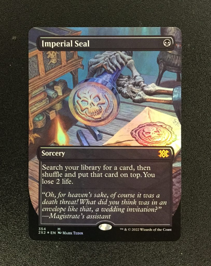 Imperial Seal (FOIL Borderless) - MTG Proxy Double Masters 2022 - Proxy King
