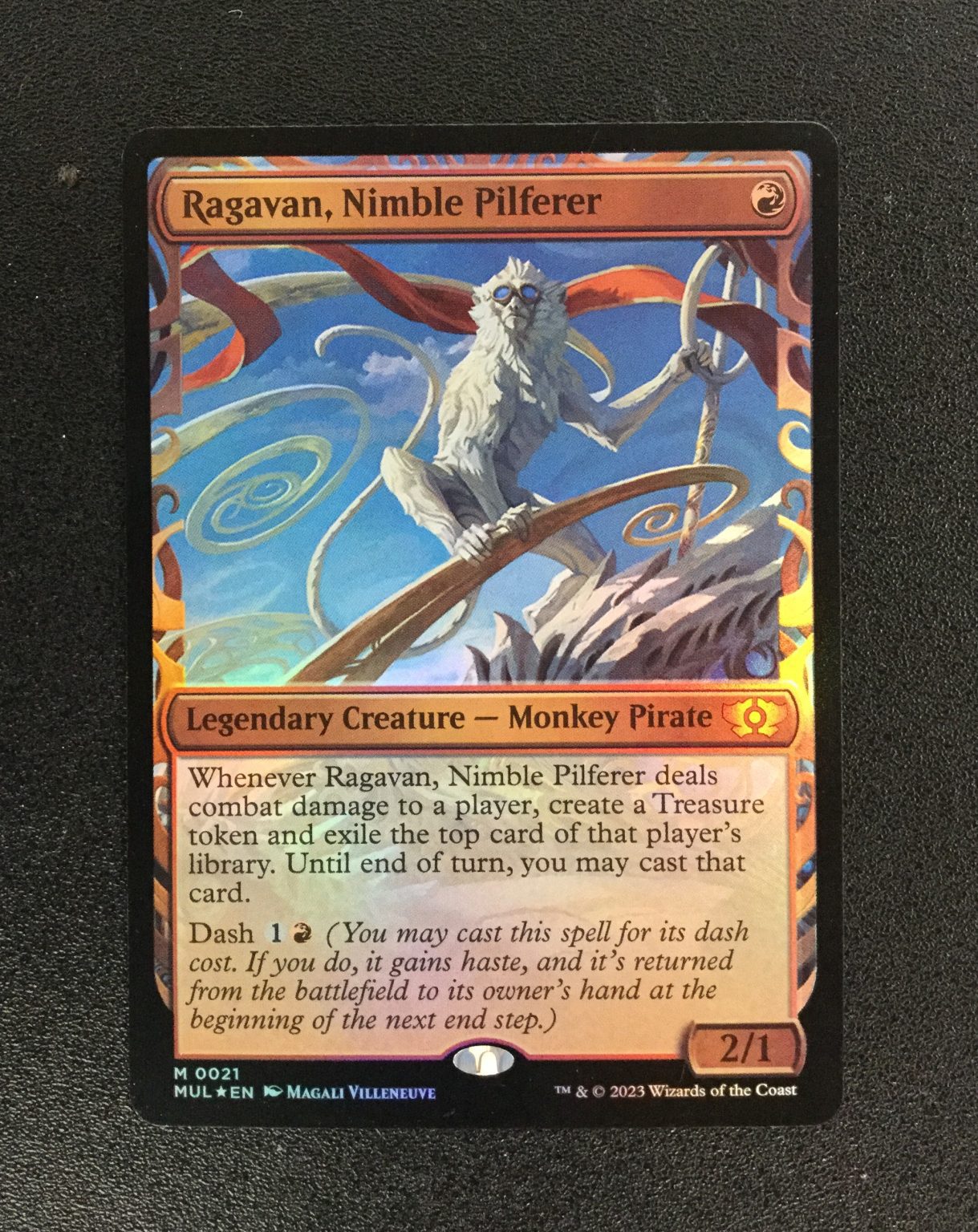 Ragavan, Nimble Pilferer (Halo FOIL) - MTG Proxy March of the Machine ...