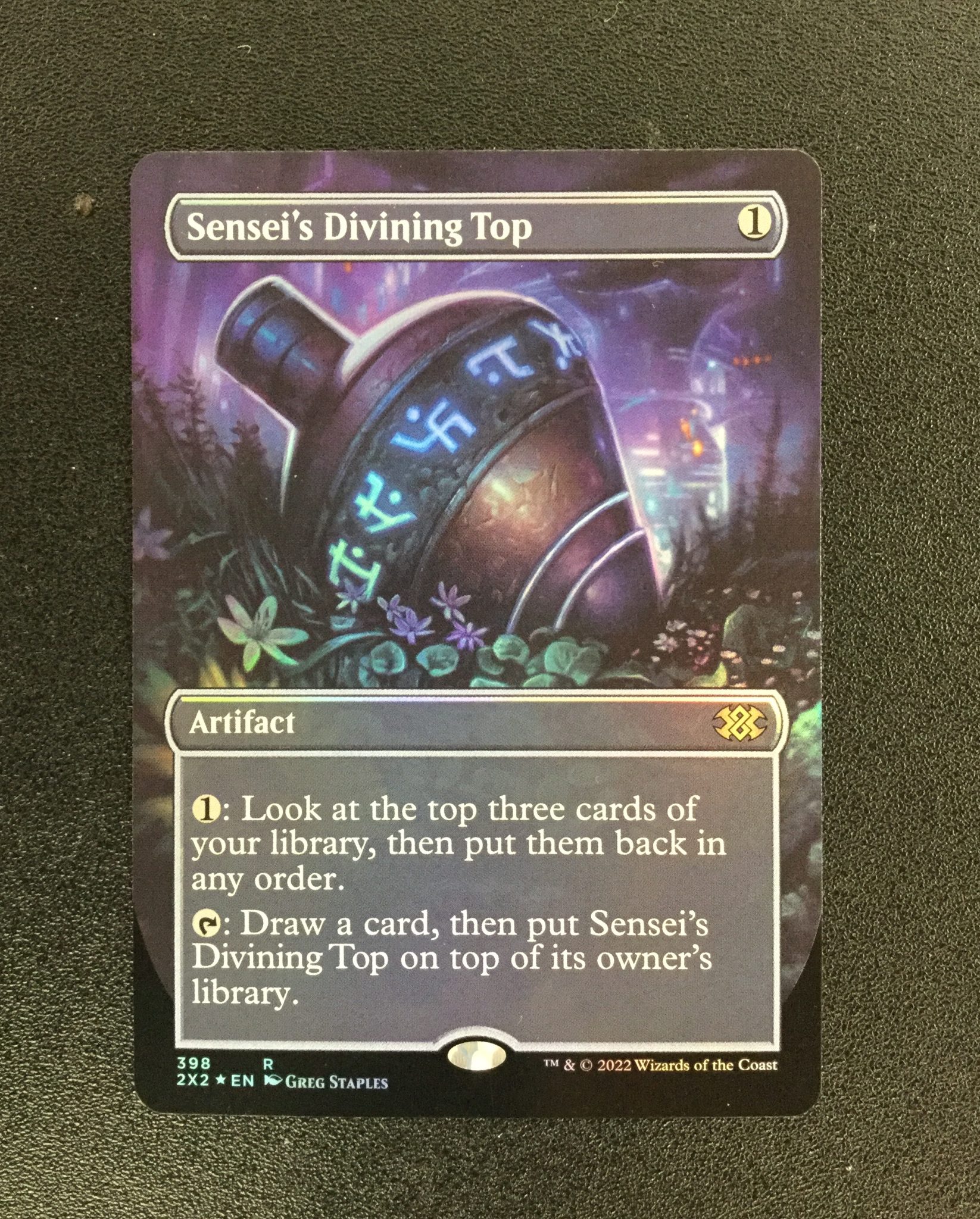 Sensei's Divining Top (FOIL Borderless) - MTG Proxy Double Masters 2022 - Proxy King