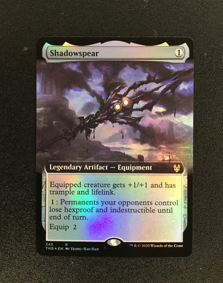 Shadowspear (FOIL Extended Art) - MTG Proxy Theros Beyond Death - Proxy ...