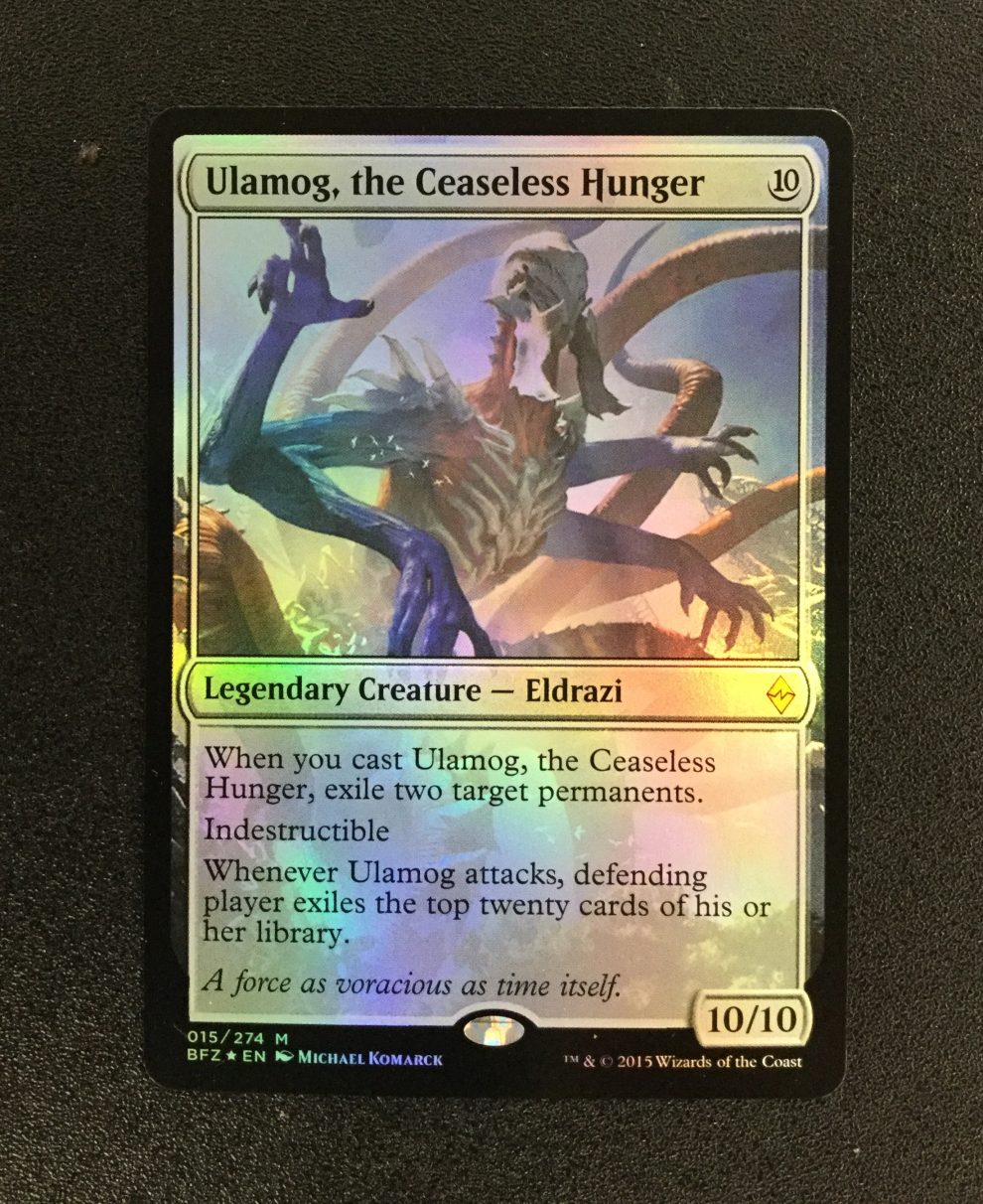 Ulamog, the Ceaseless Hunger (FOIL) - MTG Proxy Battle for Zendikar ...