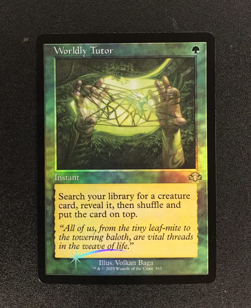 Worldly Tutor (FOIL Retro Frame) - MTG Proxy Dominaria Remastered - Proxy King