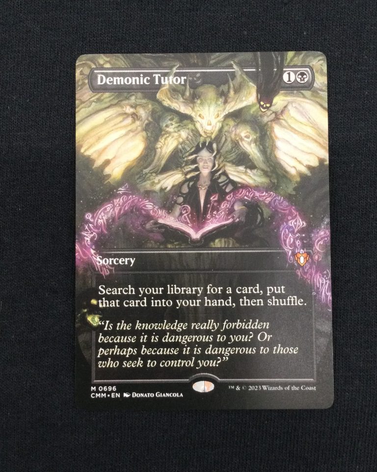 Demonic Tutor (Borderless) - MTG Proxy Commander Masters - Proxy King