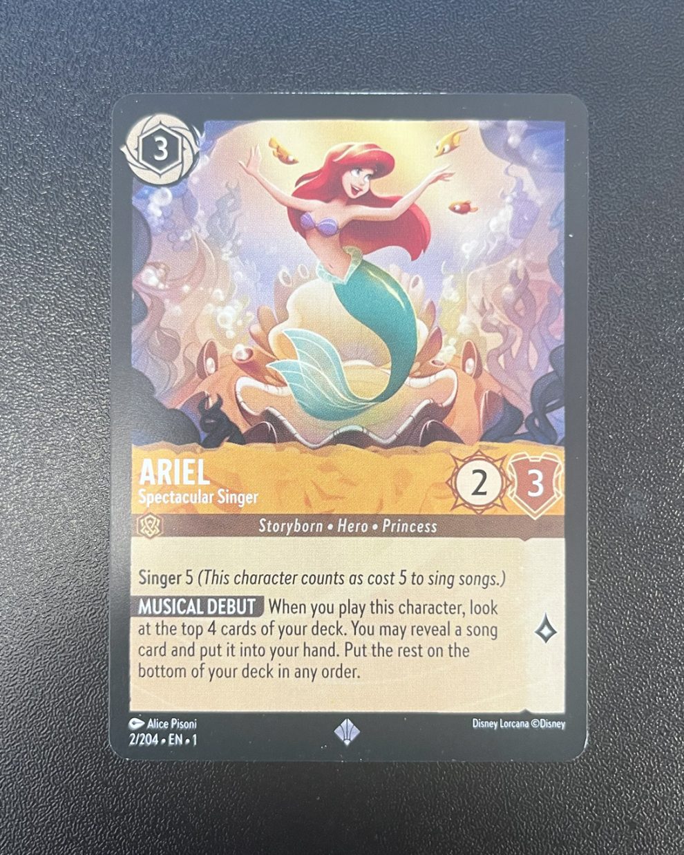 Ariel Spectacular Singer - Disney's Lorcana Card Proxy - Proxy King