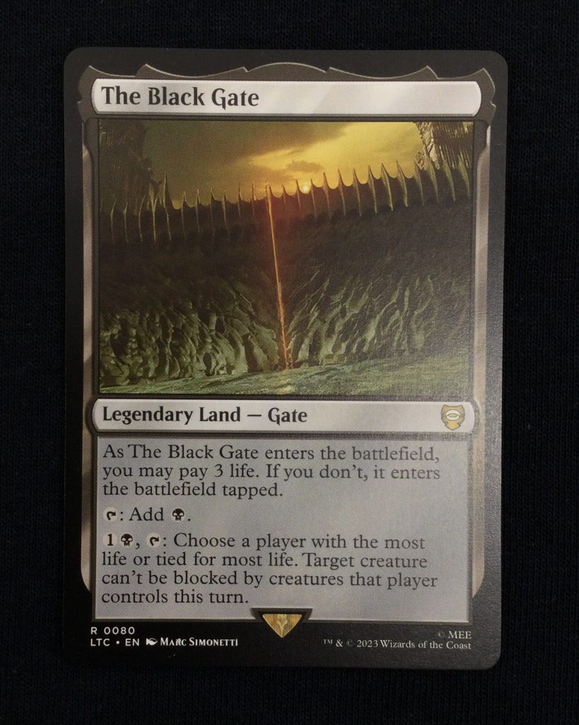 The Black Gate - MTG Proxy Commander: The Lord of the Rings: Tales of ...
