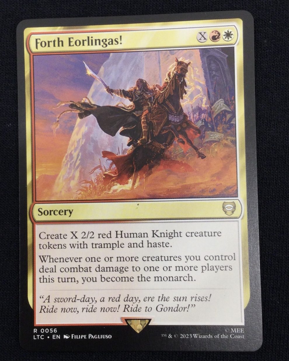 Forth Eorlingas! - MTG Proxy Commander: The Lord of the Rings: Tales of Middle-earth - Proxy King