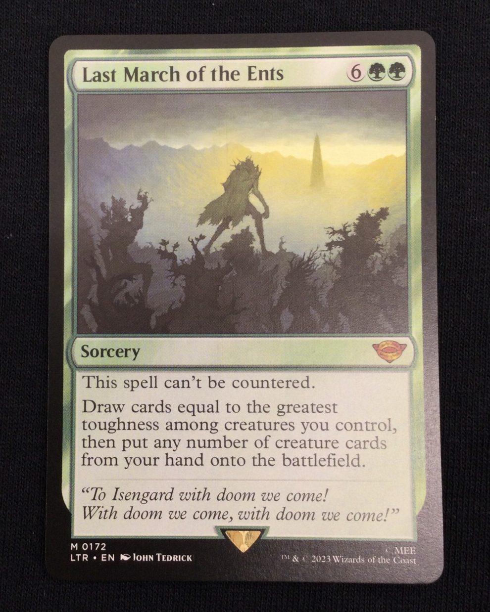 Last March of the Ents - MTG Proxy Universes Beyond: The Lord of the ...
