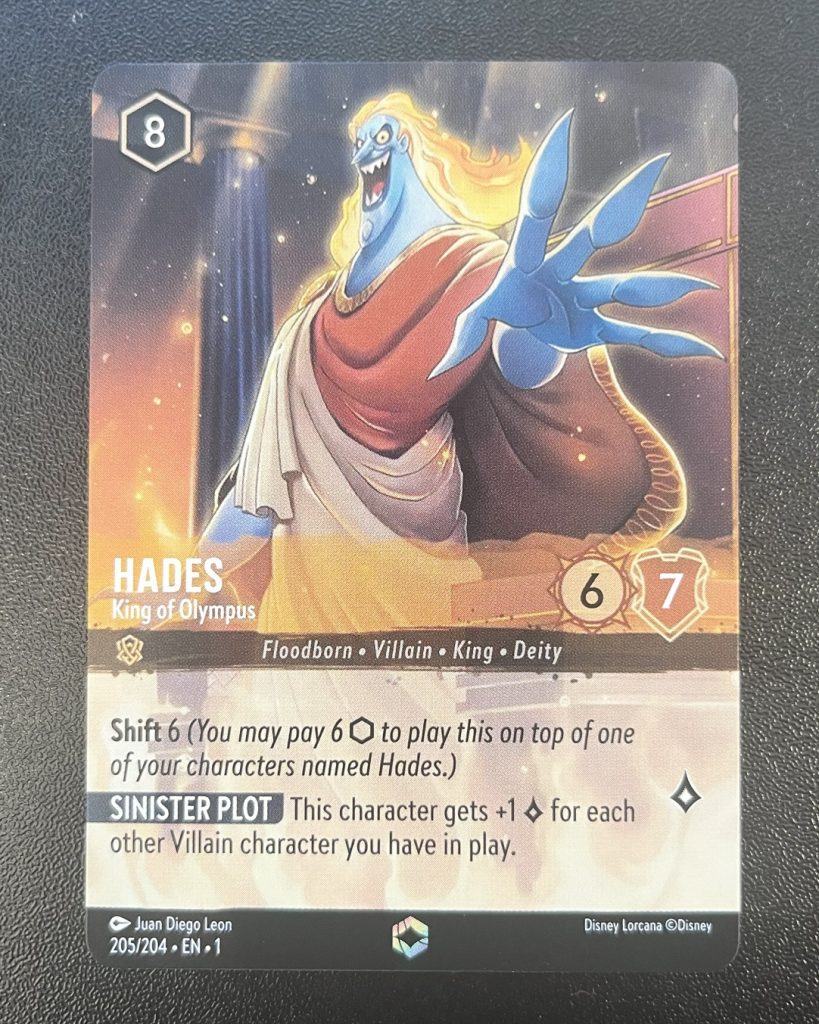 Hades - King of Olympus (Alternate Art) - Disney's Lorcana Card Proxy ...