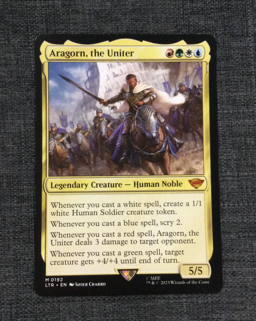 Aragorn, the Uniter - MTG Proxy Universes Beyond: The Lord of the Rings ...