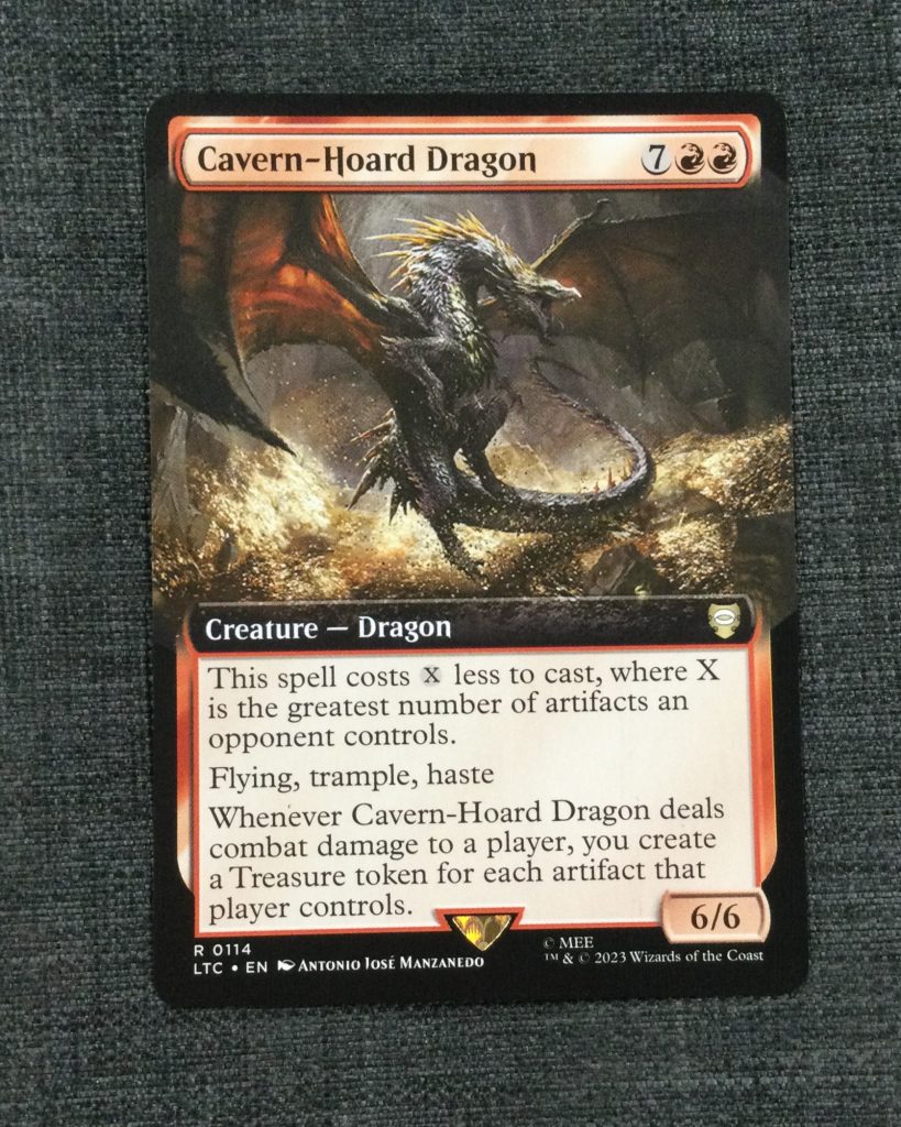 Cavern - Hoard Dragon (Extended Art) - MTG Proxy Commander: The Lord of the Rings: Tales of ...