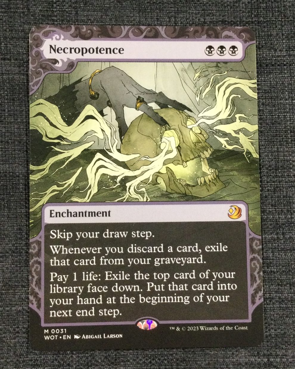 Necropotence - MTG Proxy Wilds of Eldraine: Enchanting Tales - Proxy King