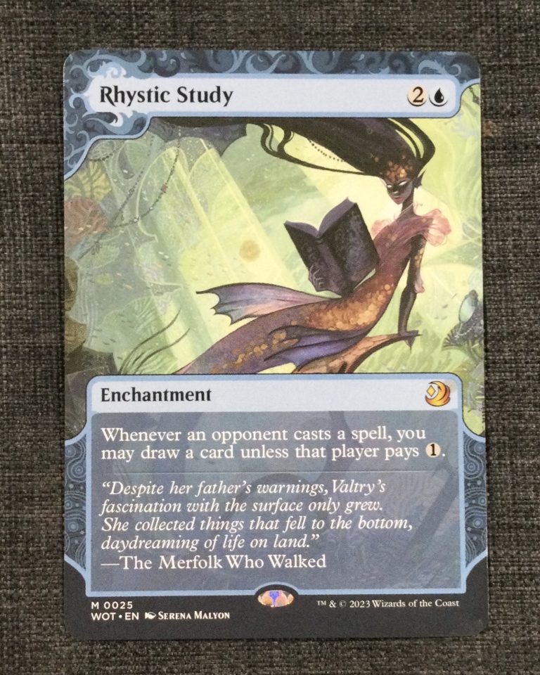 Rhystic Study - MTG Proxy Wilds of Eldraine: Enchanting Tales - Proxy King