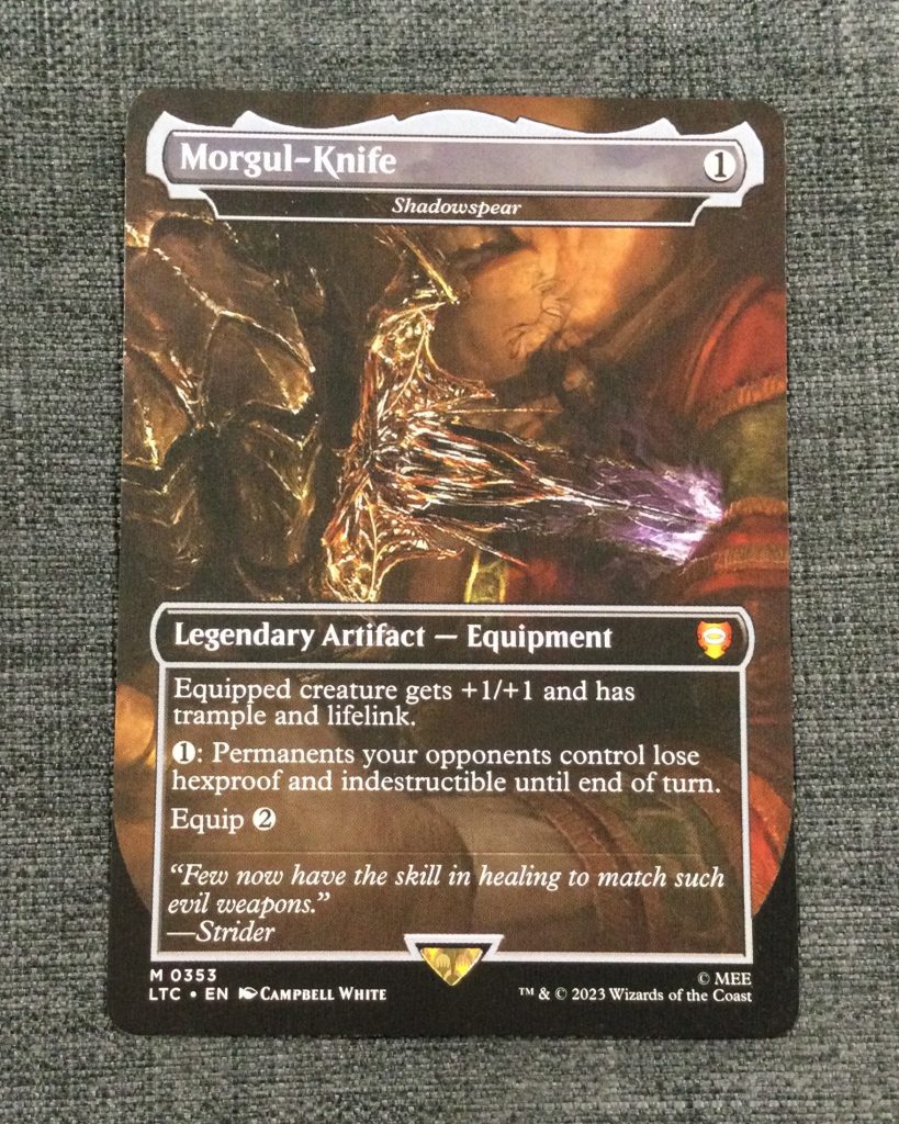 Morgul-Knife - Shadowspear - MTG Proxy Commander: The Lord of the Rings: Tales of Middle-earth ...