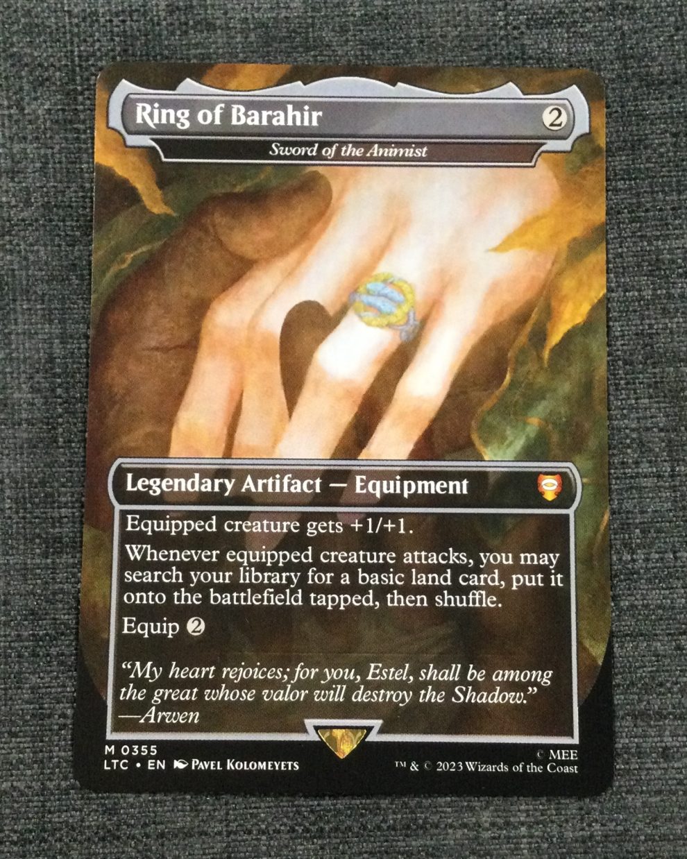 Ring of Barahir - Sword of the Animist - MTG Proxy Commander: The Lord ...