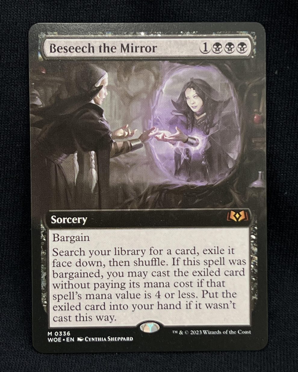 Beseech the Mirror (Extended Art) - MTG Proxy Wilds of Eldraine - Proxy ...