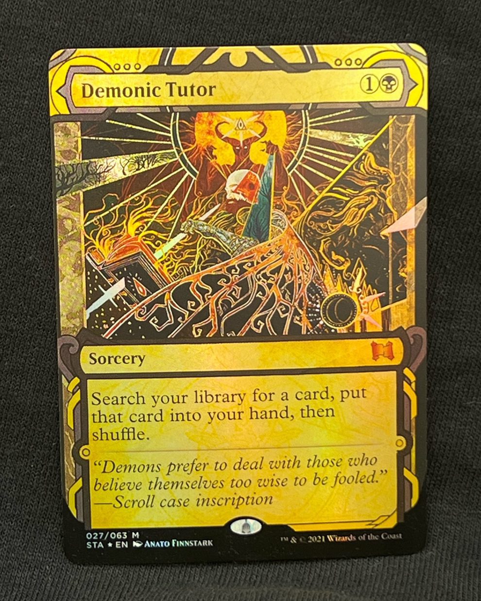Demonic Tutor (FOIL) - MTG Proxy Strixhaven: Mystical Archives - Proxy King