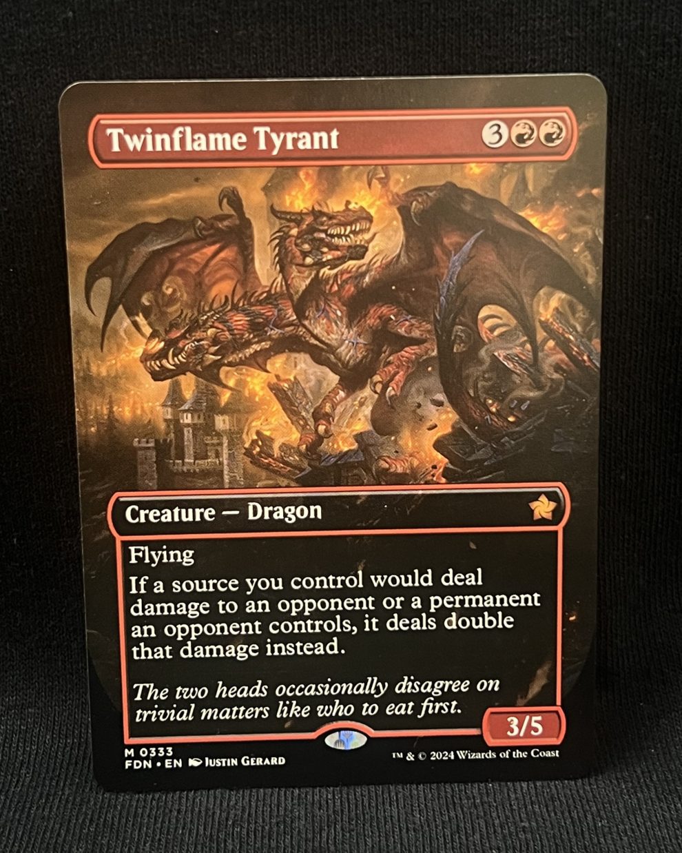 Twinflame Tyrant (Borderless) - MTG Proxy Foundations - Proxy King