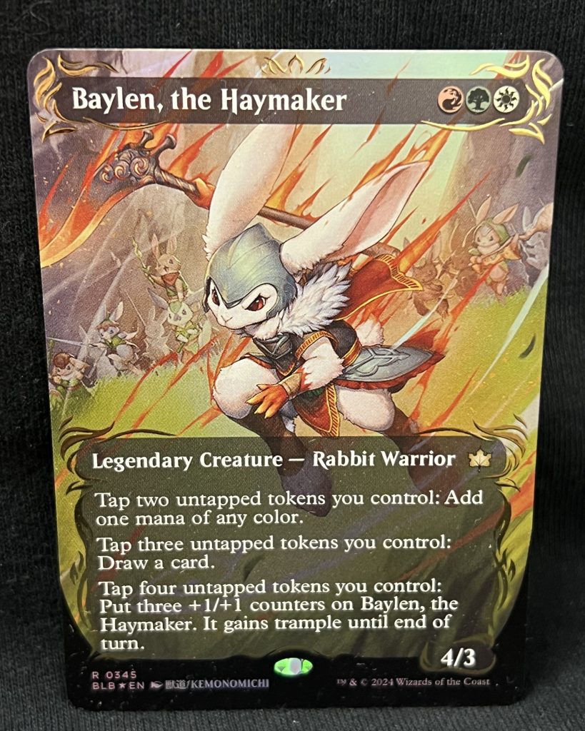 Baylen, the Haymaker (FOIL Borderless) - MTG Proxy Bloomburrow - Proxy ...