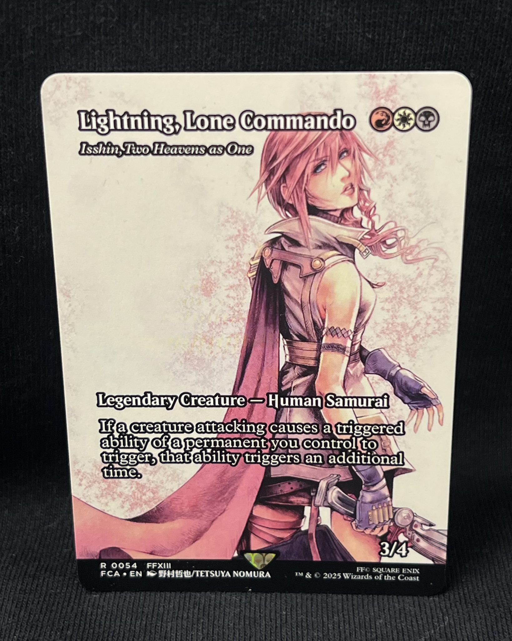 Lightning, Lone Commando - Isshin, Two Heavens as One (Showcase) - MTG Proxy FINAL FANTASY ...