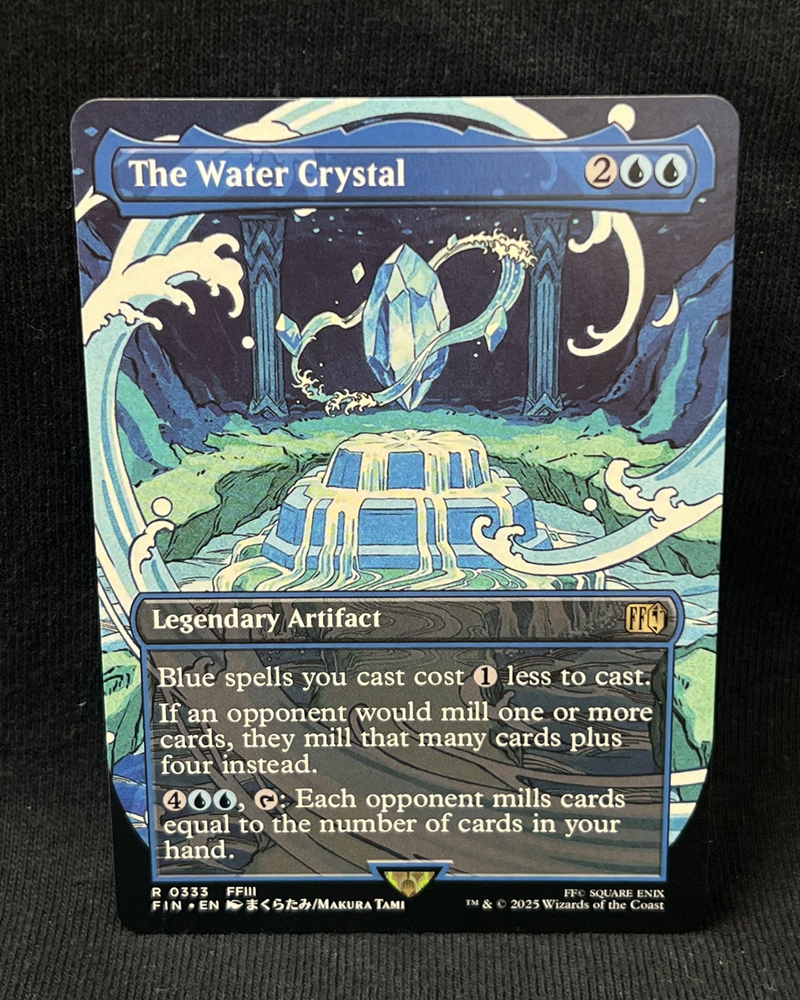 The Water Crystal (Borderless) - MTG Proxy FINAL FANTASY - Proxy King