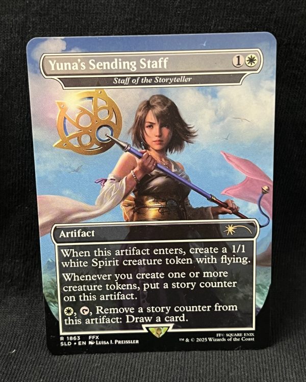 Yuna's Sending Staff - Staff of the Storyteller - MTG Proxy SLD - Proxy ...