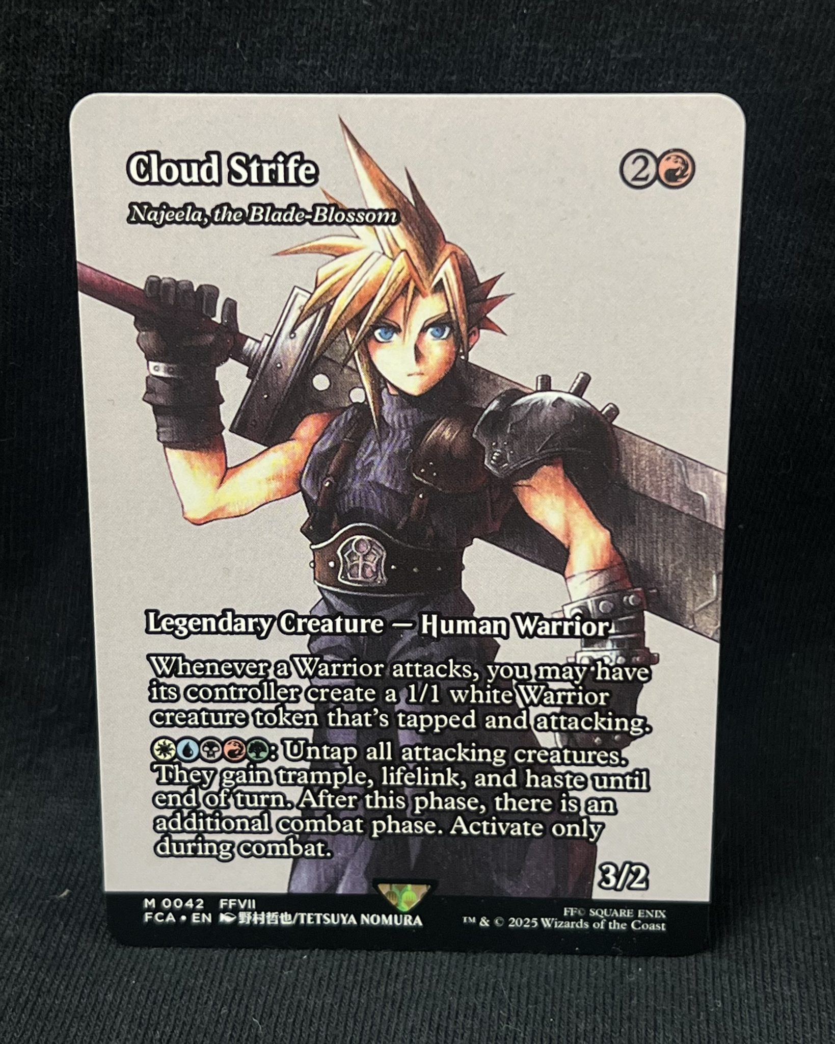 Cloud Strife - MTG Proxy Najeela, the Blade-Blossom (Showcase) - FINAL ...