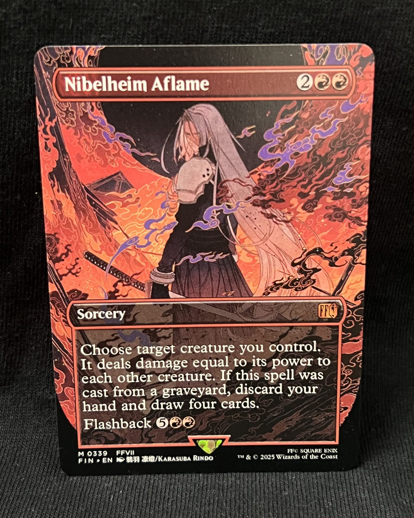 Nibelheim Aflame (Borderless) - MTG Proxy FINAL FANTASY - Proxy King