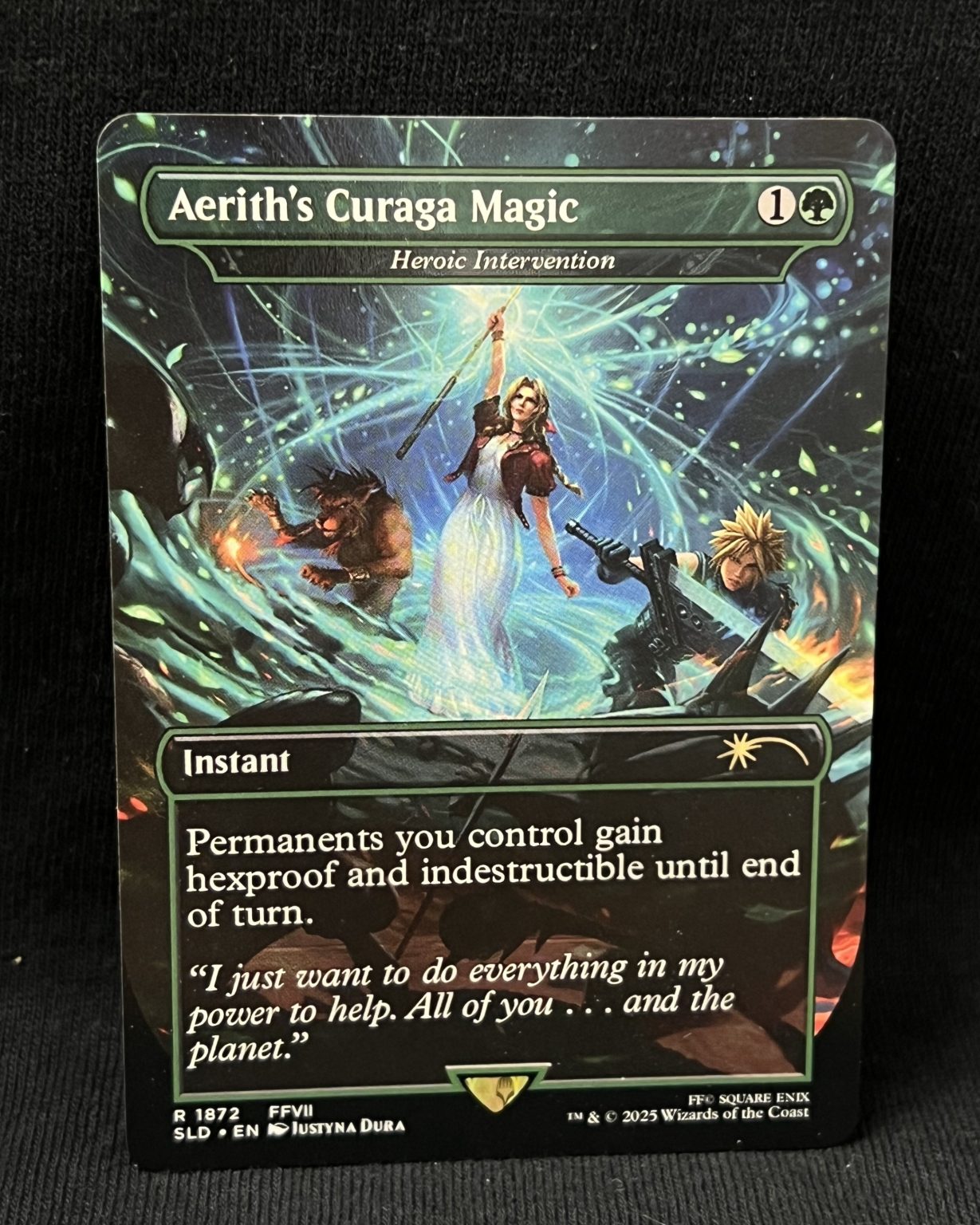 Aerith's Curaga Magic - Heroic Intervention - MTG Proxy SLD - Proxy King